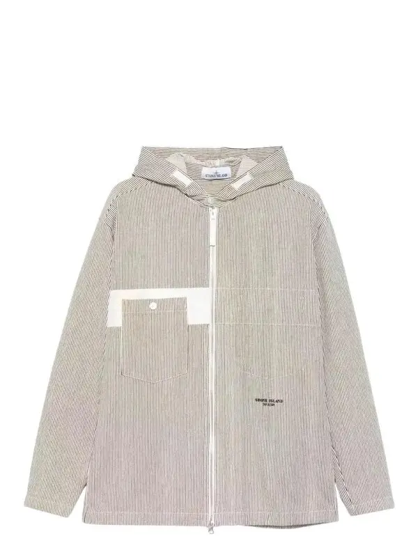 Stone Island Striped Pattern Jacket - Neutrals