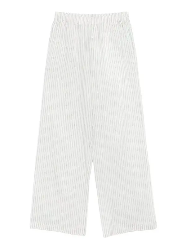 RÓHE Stripe-pattern Trousers - White