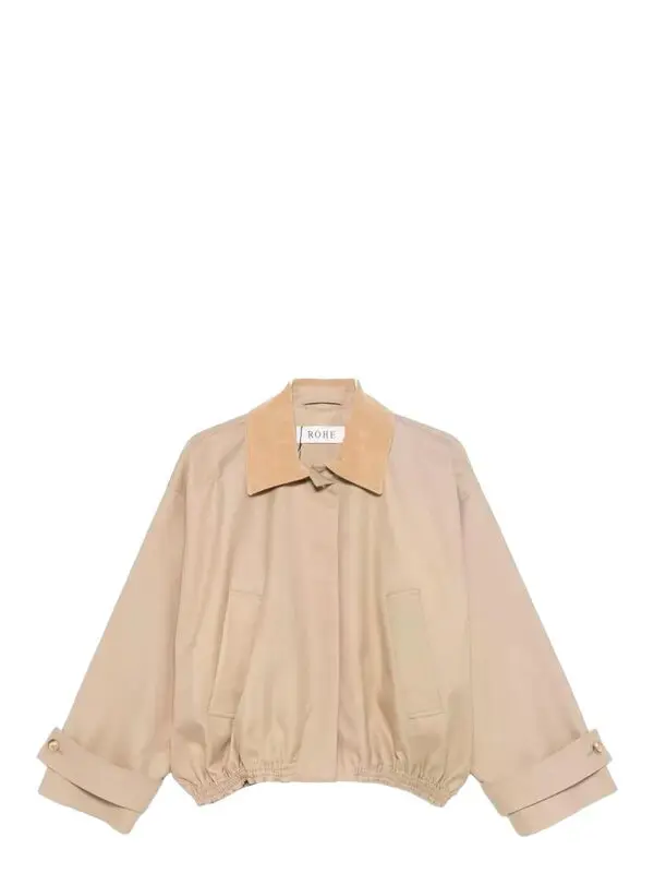 RÓHE Suede-collar Jacket - Neutrals