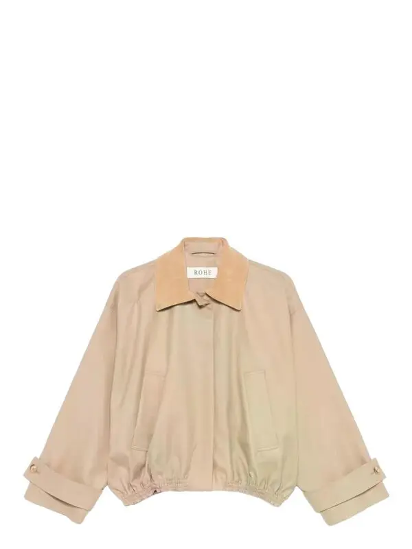 RÓHE Suede-collar Jacket - Neutrals