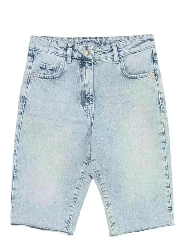 Patrizia Pepe Denim Bermuda Shorts - Blue