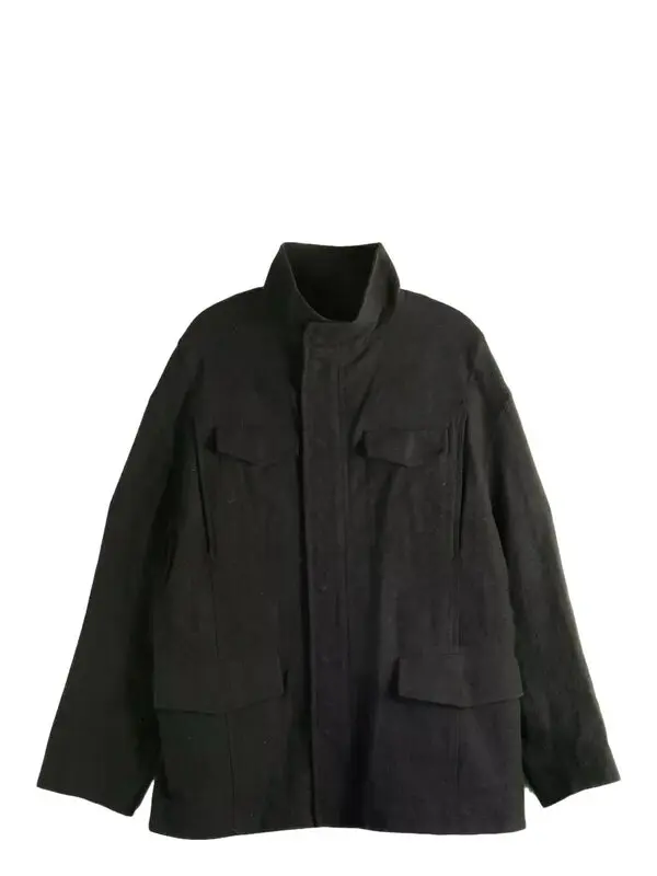 OMAR AFRIDI High-neck Jacket With Pockets - Black