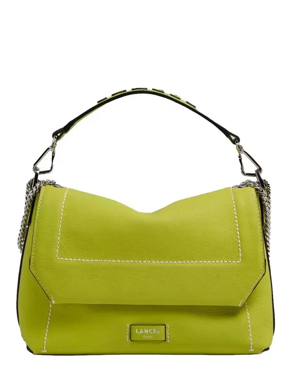 LANCEL Ninon Soft Leather Shoulder Bag - Green