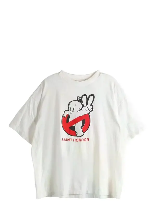 SAINT MXXXXXX Graphic-print T-shirt - Neutrals