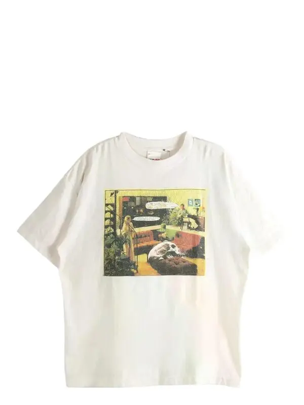 SAINT MXXXXXX Graphic-print T-shirt - Neutrals