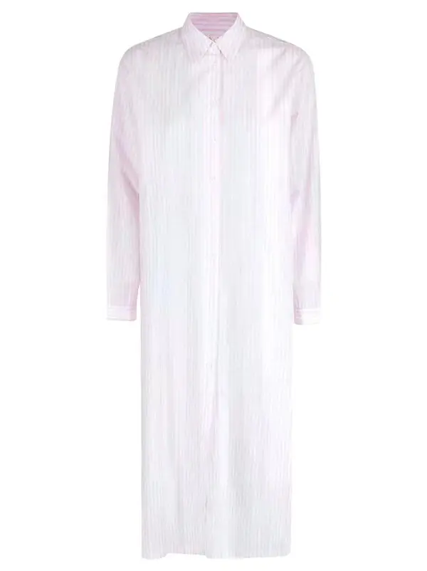 MC2 SAINT BARTH Adeline Striped Maxi Dress - White