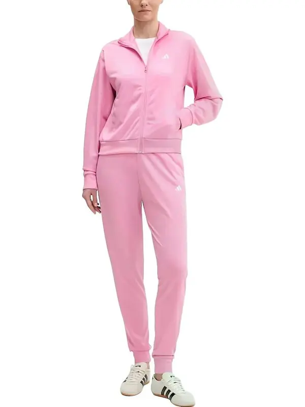 Adidas Logo Zip Tracksuit - Pink