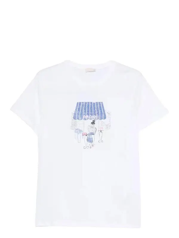 Liu Jo Print-detail T-shirt - White