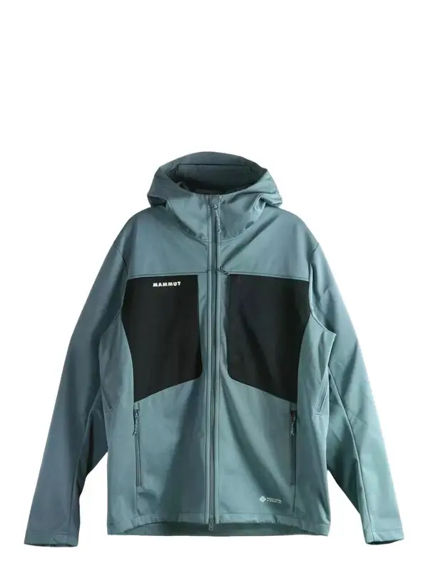 MAMMUT Panelled Hooded Jacket - Blue