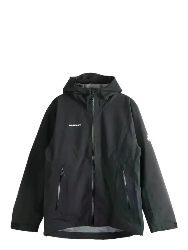 MAMMUT Logo-print Hooded Jacket - Black