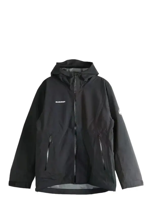 MAMMUT Logo-print Hooded Jacket - Black