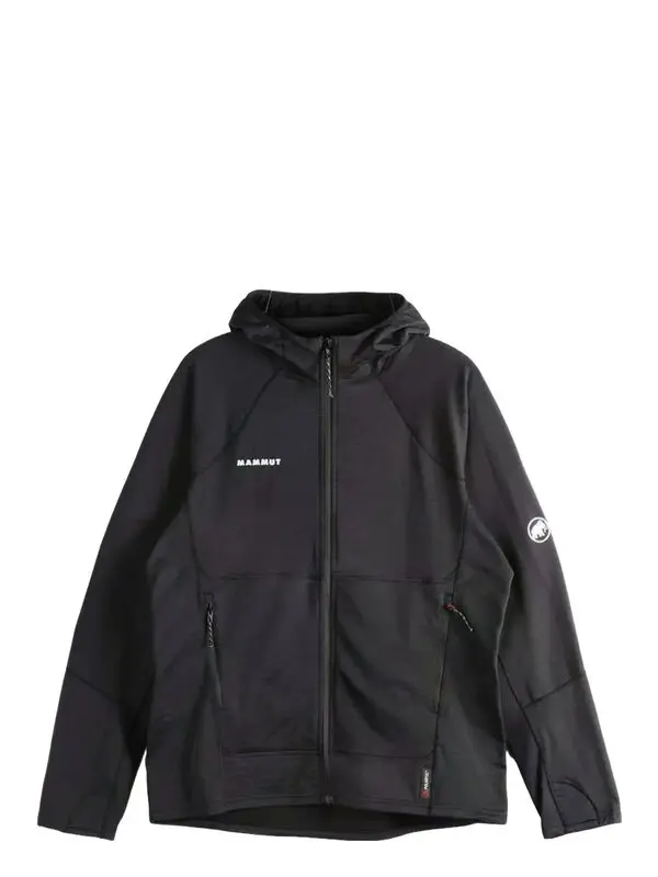 MAMMUT Taiss Waffle-textured Hooded Jacket - Black
