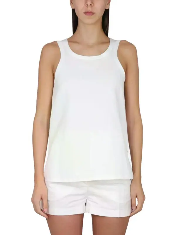 Max Mara Cotton Tank Top - White
