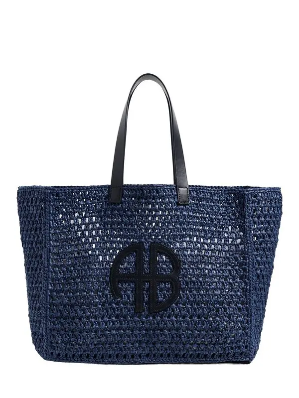 ANINE BING Large Rio Tote - Marine Blue