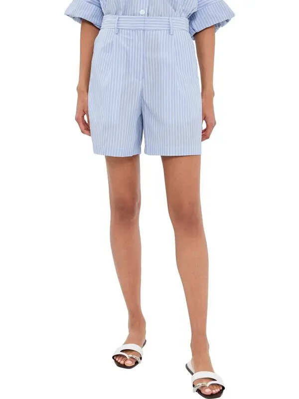 TWP Henry St. Shorts - Blue Haven/white