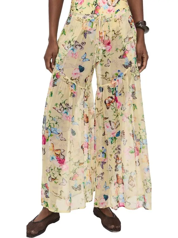 L'Agence Sharon Wide Leg Pants - Multi