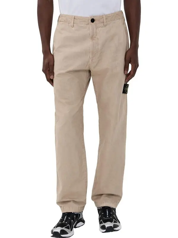 Stone Island Garment Dyed Trousers - Desert