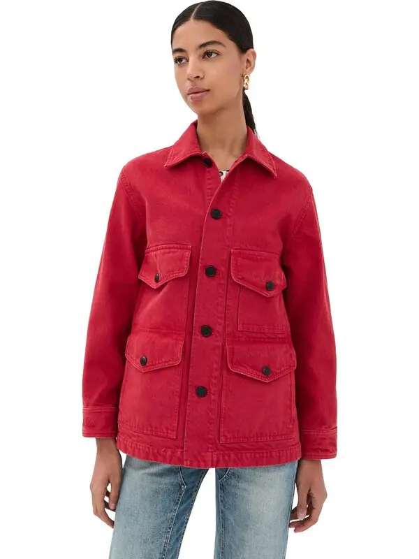 NILI LOTAN Leroy Jacket - Scarlet