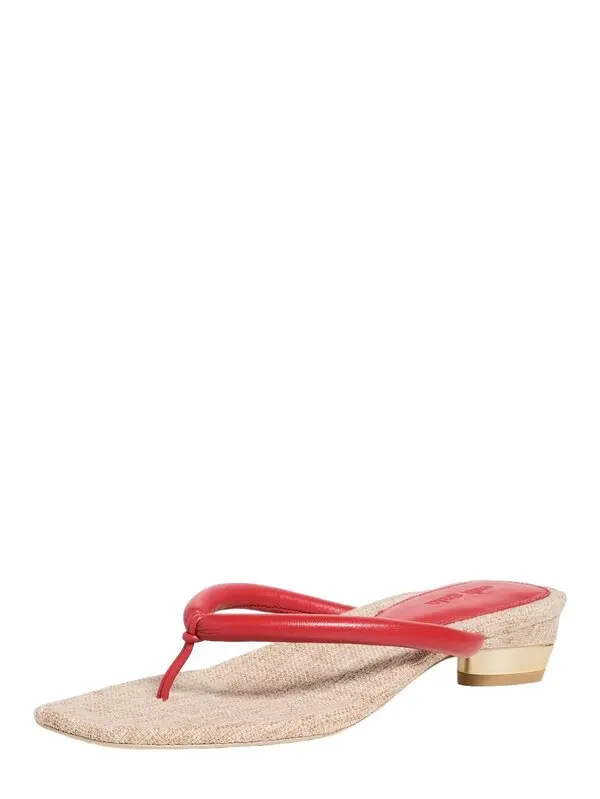 Cult Gaia Sierra Low Heels - Vermilion