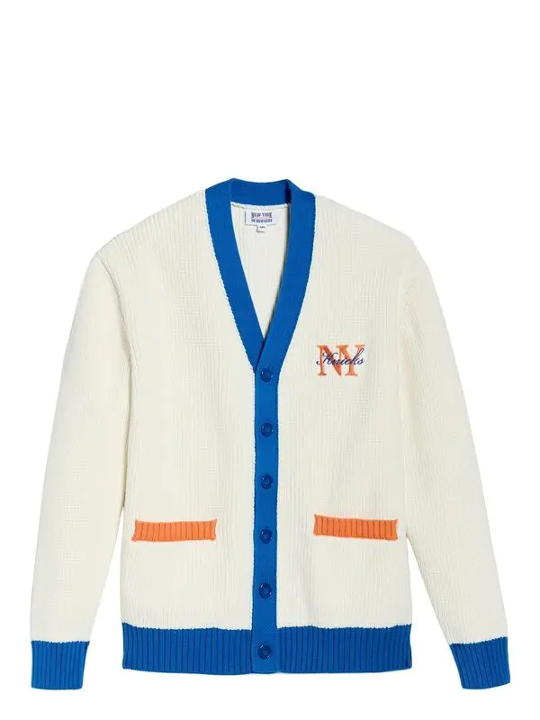 NEW YORK OR NOWHERE Knicks Rafters Cardigan - Off White