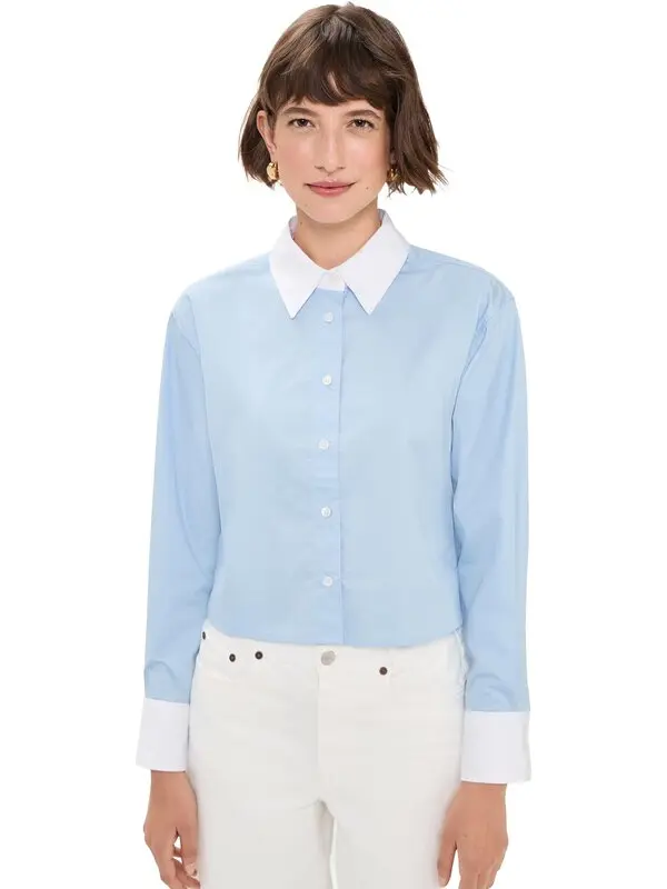 Sold Out NYC The Cropped Everything Shirt - French Blue