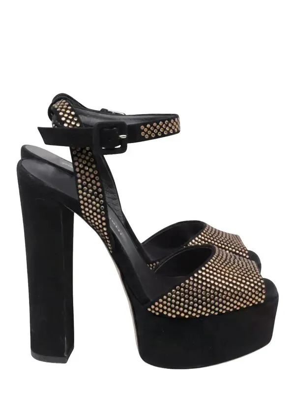 GIUSEPPE ZANOTTI 15mm Betty Studded Platform Sandals - Black