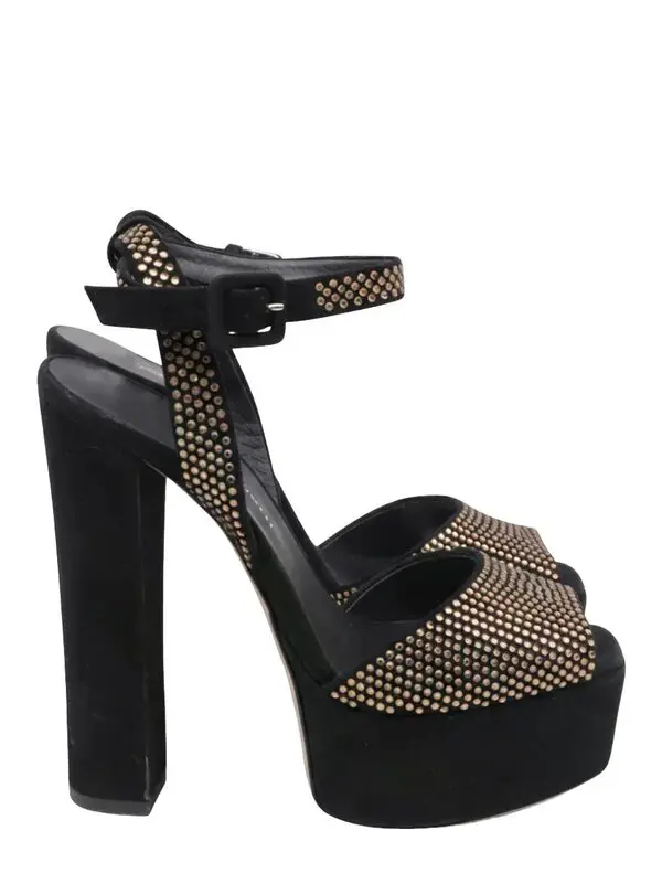 GIUSEPPE ZANOTTI 15mm Betty Studded Platform Sandals - Black