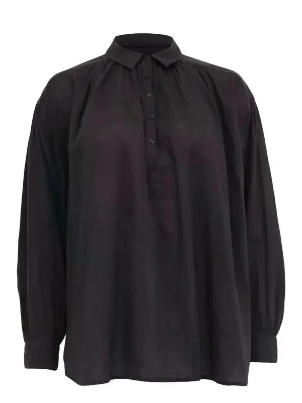 NILI LOTAN Miles Long-sleeve Blouse - Black