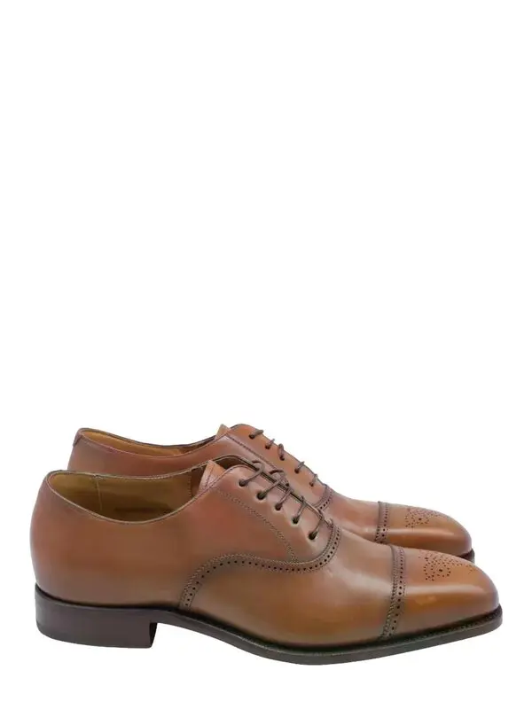Ralph Lauren Denver Cap-toe Oxford Shoes - Brown