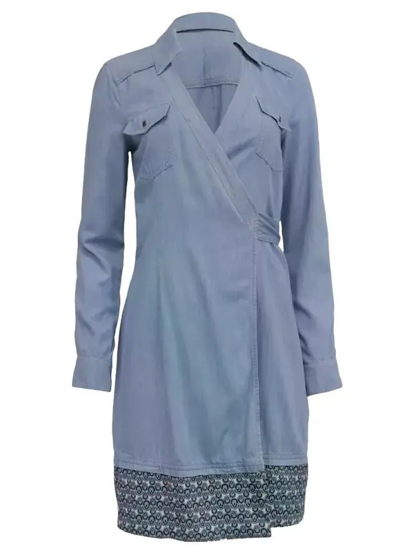 Diane Von Furstenberg Savion Wrap Dress - Blue