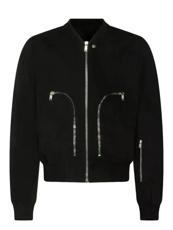 Rick Owens Zip-pocket Bomber Jacket - Black