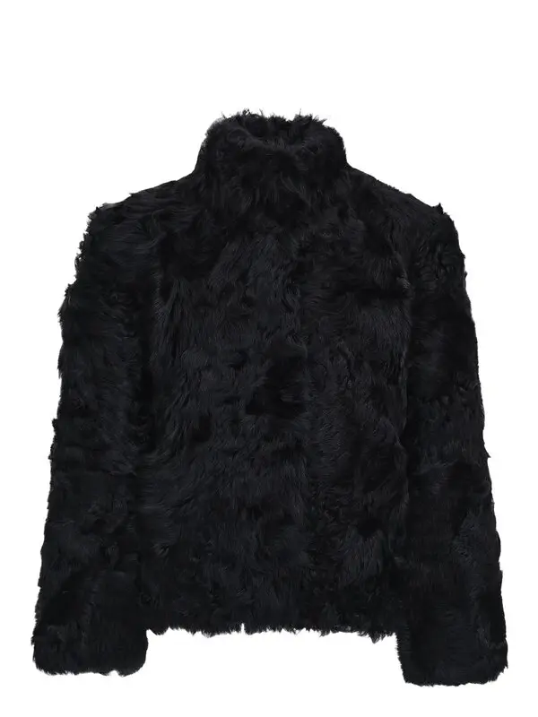 Source Unknown Shearling Wool Jacket - Black