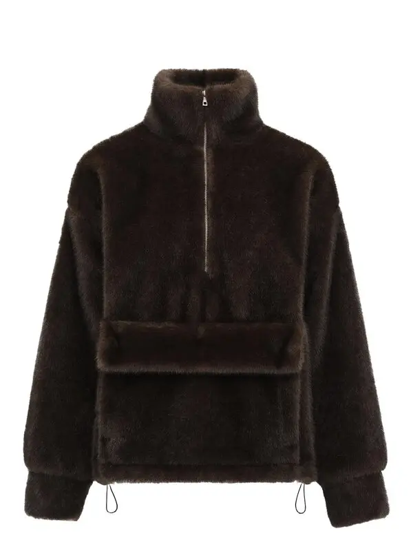 Source Unknown Zvika Faux-fur Anorak - Brown