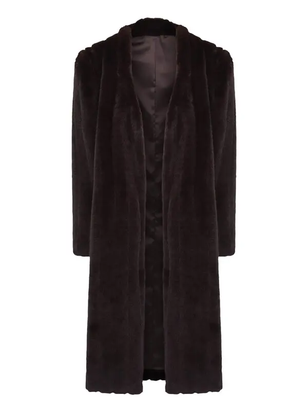 Source Unknown Dhanila Faux-fur Coat - Brown