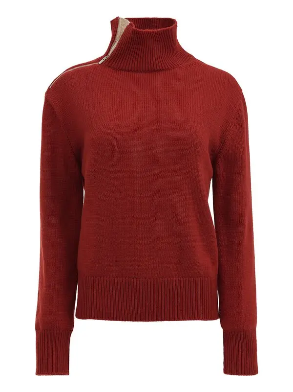 Source Unknown Zipped Sweater - Red