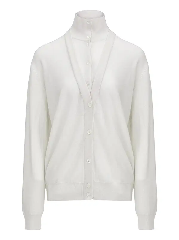 Source Unknown Fabbie Wool Cardigan - Ivory