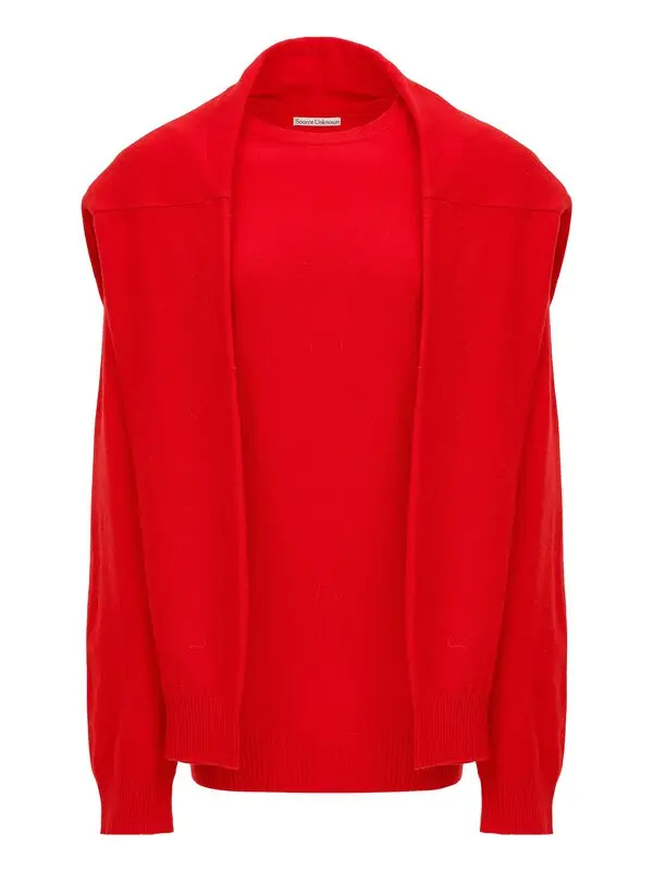 Source Unknown Wool-blend Sweater - Red