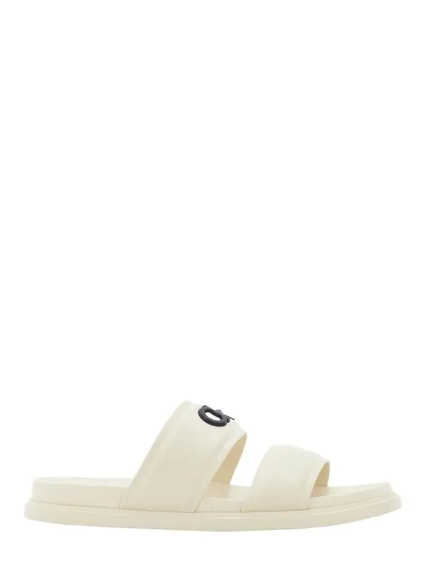 FERRAGAMO Gancini Ornat Slides - White