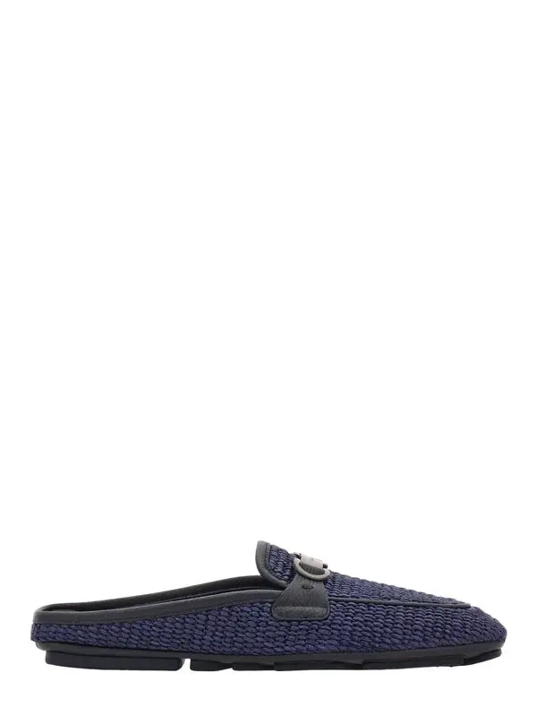 FERRAGAMO Gancini Ornat Mule - Blue