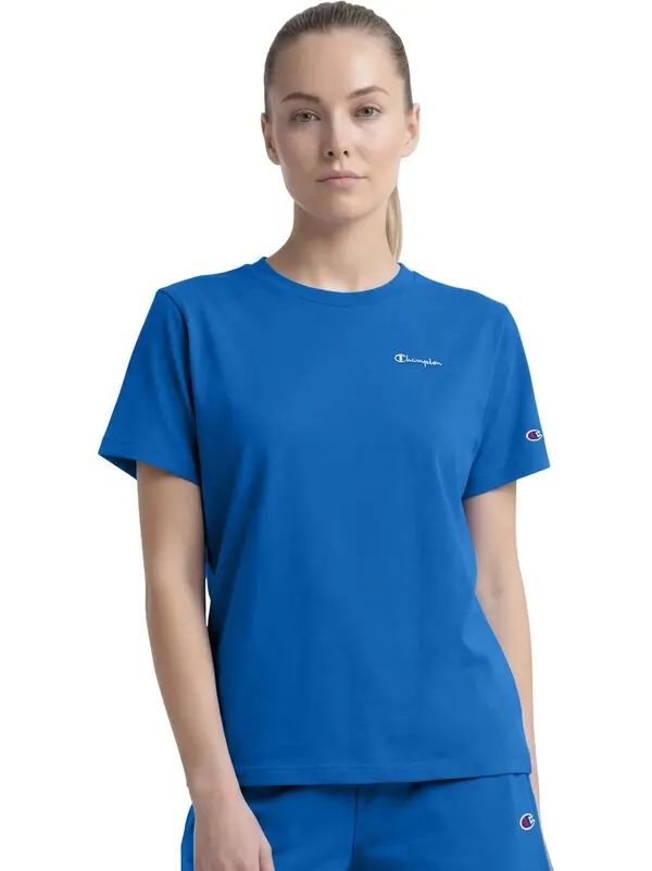 Champion Classic T-shirt With Tonal Left Chest Script - Nebulas Blue