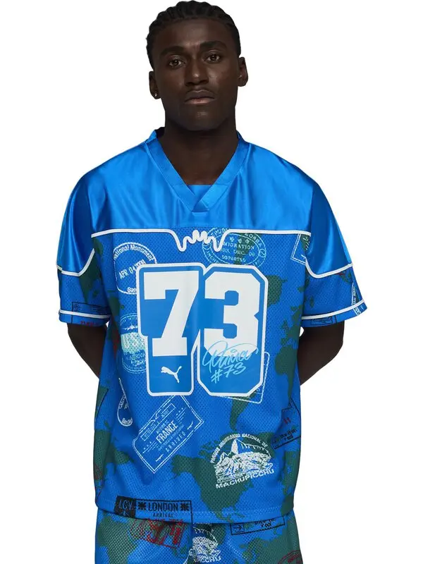PUMA Patterned Basketball Jersey - Blue