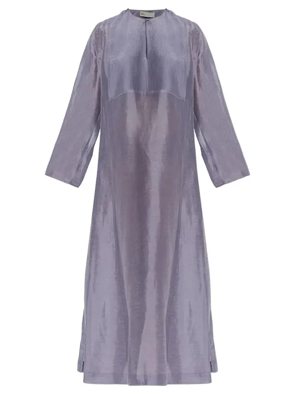 Tory Burch Long Sleeve Maxi Dress - Purple