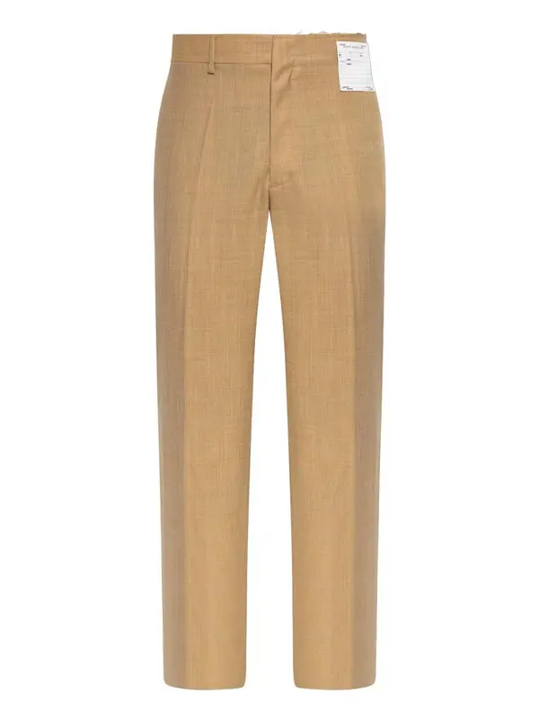 MAISON MARGIELA Wool Trousers - Brown