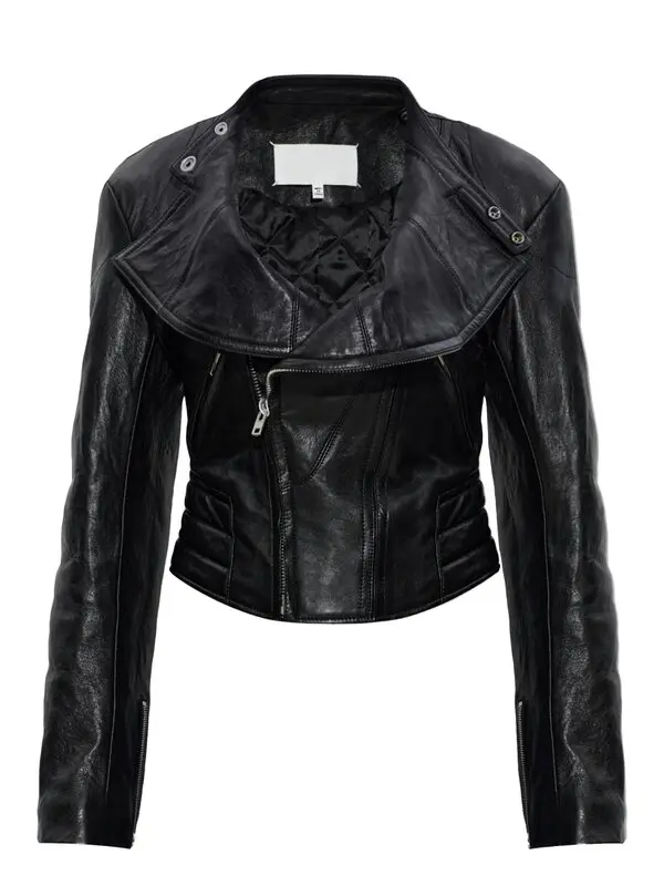 MAISON MARGIELA Leather Jacket - Black