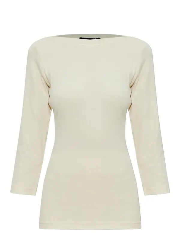 Fabiana Filippi Cotton T-shirt - Cream