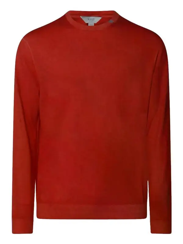 Malo Cashmere Crew Neck Sweater - Red