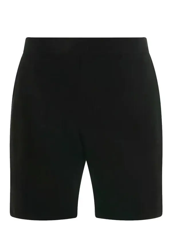 04651 / A TRIP IN A BAG Elasticated-waist Shorts - Black
