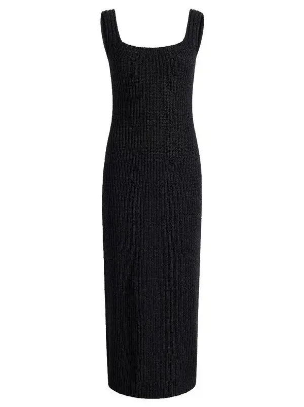 Khaite Midi Sleeveless Dress - Black