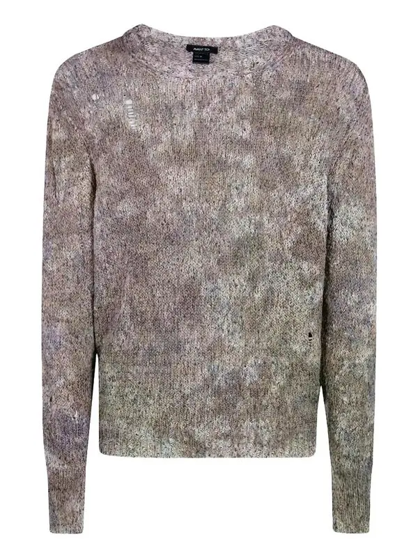 Avant Toi Distressed Knitted Sweater - Neutrals
