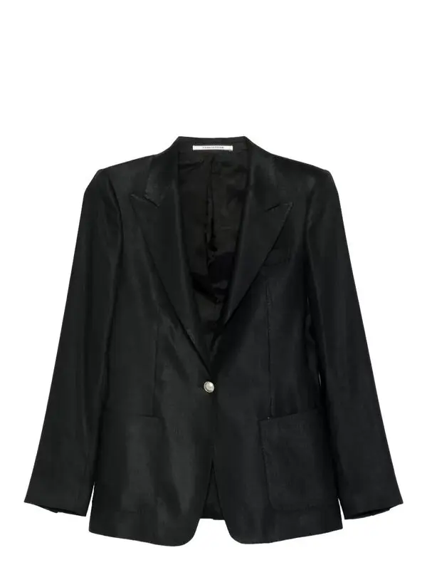 Tagliatore Long-sleeve Button Suit - Black
